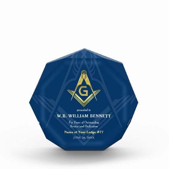 Acrylic Freemason Awards | Masonic Plaques | Zazzle.com