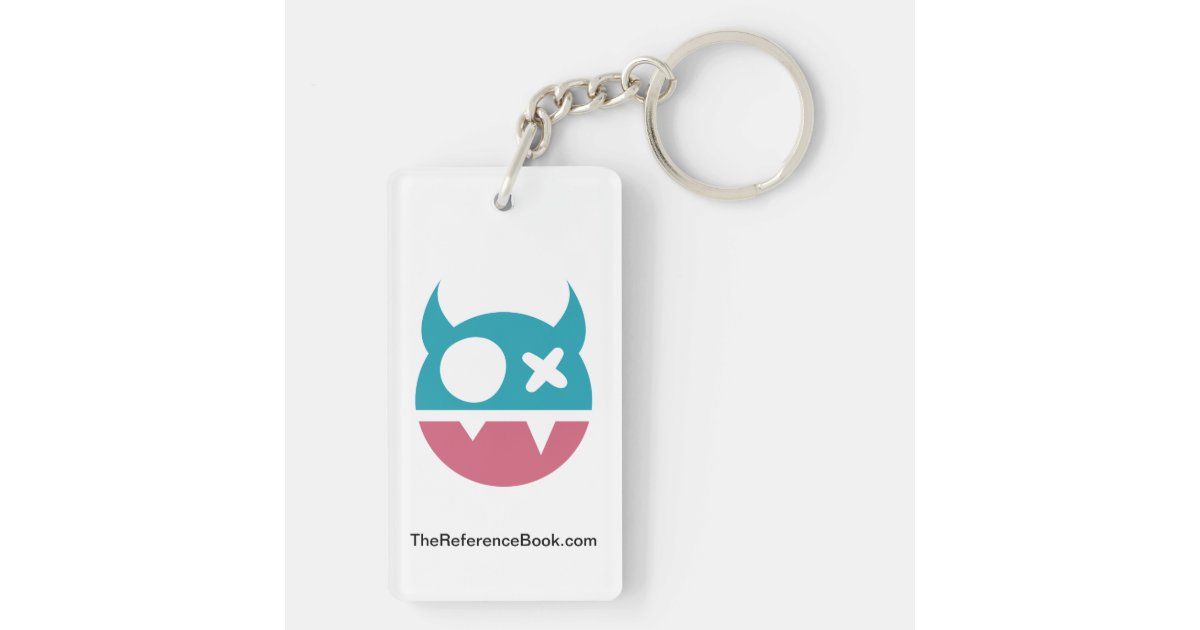 Acrylic Keychain, Double sided Logo Keychain | Zazzle