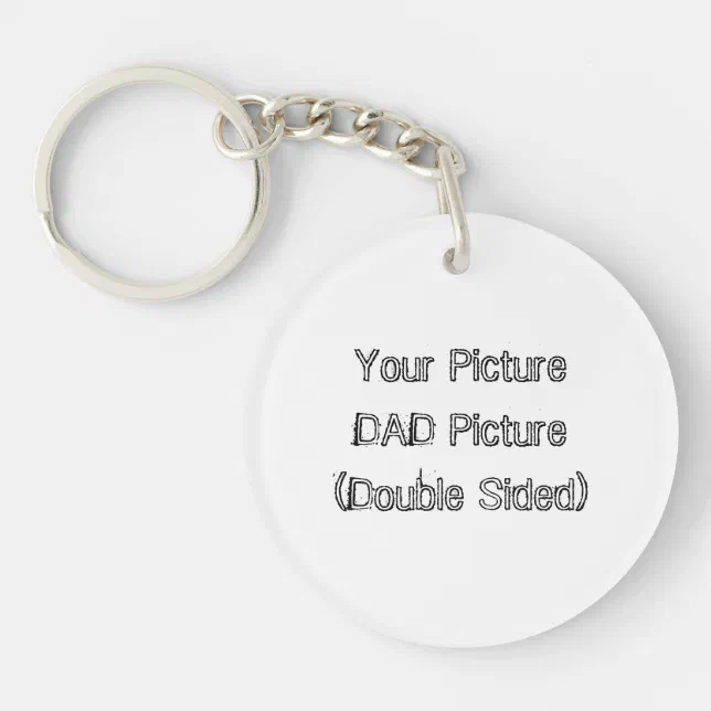 Acrylic Keychain, Father's Day, Metal Design Keychain | Zazzle