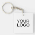 Custom Marketing Promotional Business Logo Keychain | Zazzle