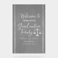 Acrylic Law School Graduation Welcome Party Sign | Zazzle