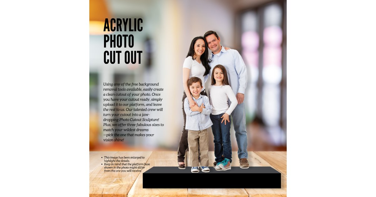Acrylic Photo Cut Out | Zazzle