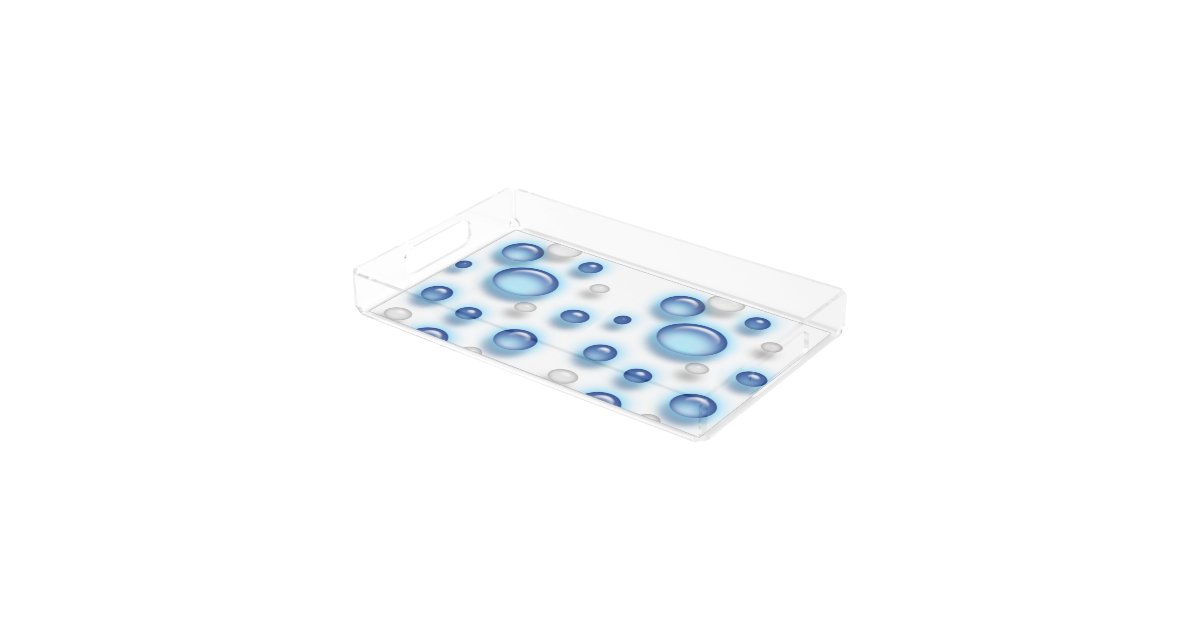 Acrylic Tray - Floating Bubbles | Zazzle