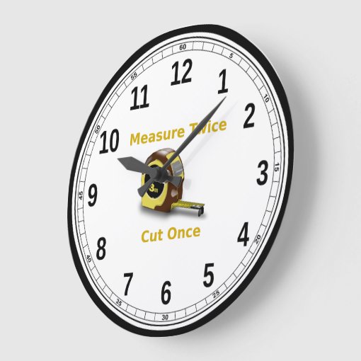 Acrylic Wall Clock (Carpenter) | Zazzle