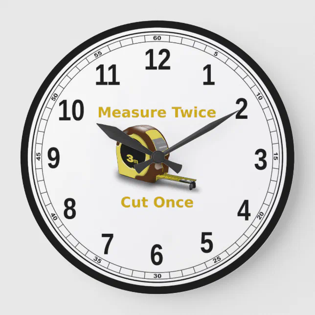 Acrylic Wall Clock (Carpenter) | Zazzle