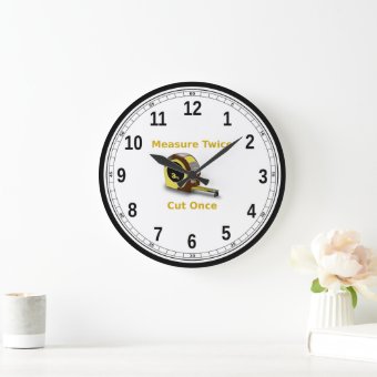 Acrylic Wall Clock (Carpenter) | Zazzle