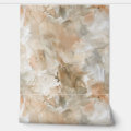 Acrylic & Watercolor Abstract Texture | Neutral Wallpaper | Zazzle