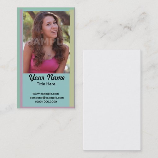 Acting Headshot Business Card | Zazzle