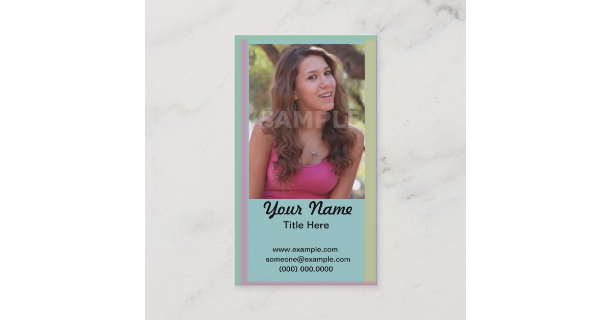 Acting Headshot Business Card | Zazzle