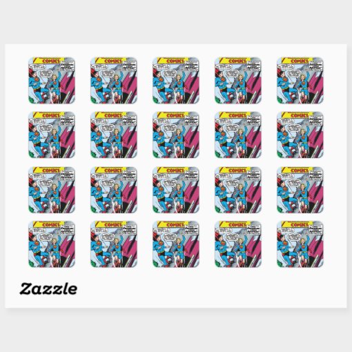 Action Comics #252 Square Sticker | Zazzle