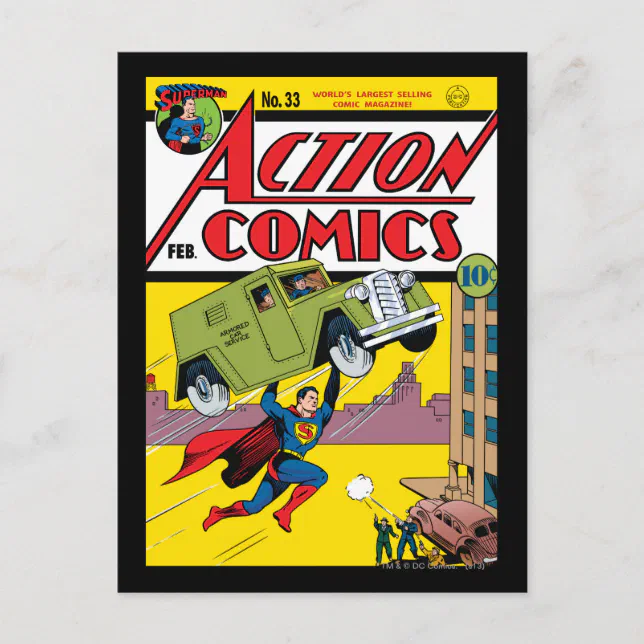 Action Comics #33 Postcard | Zazzle