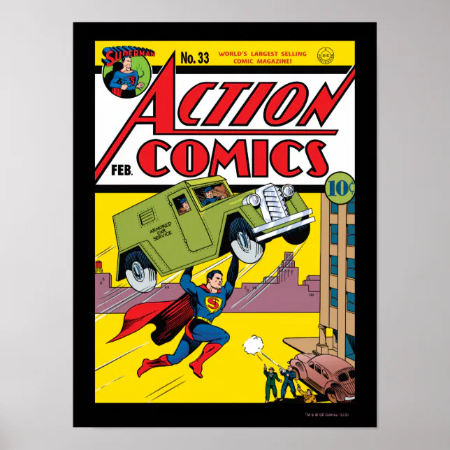 Action Comics #33 Poster | Zazzle