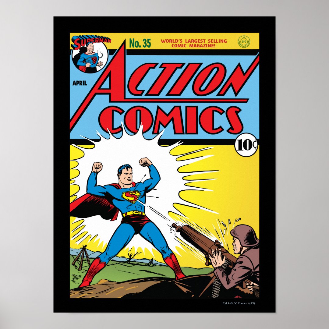 Action Comics #35 Poster | Zazzle