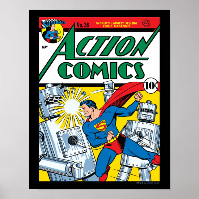 Action Comics #36 Poster | Zazzle