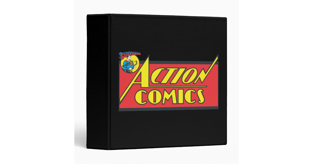 Action Comics - Superman 3 Ring Binder | Zazzle
