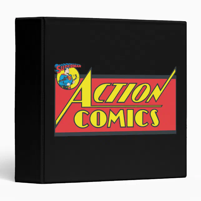 Action Comics - Superman 3 Ring Binder | Zazzle