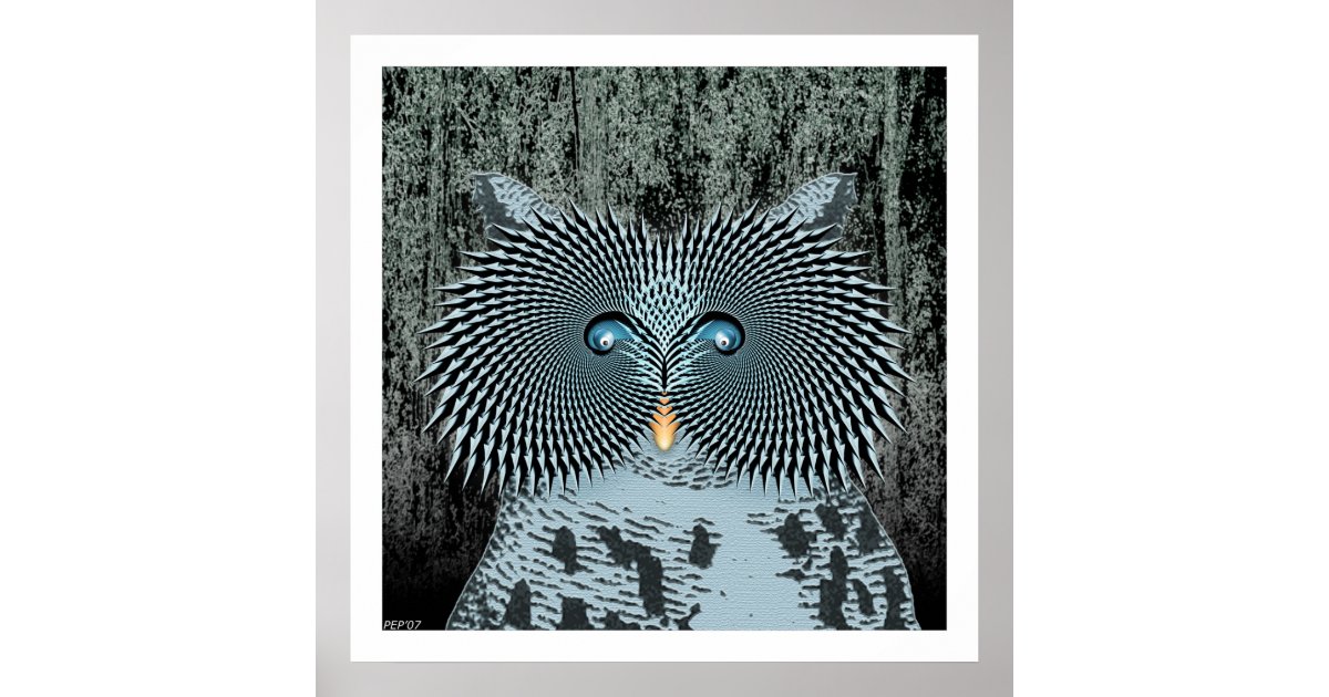 Action Owl Poster | Zazzle