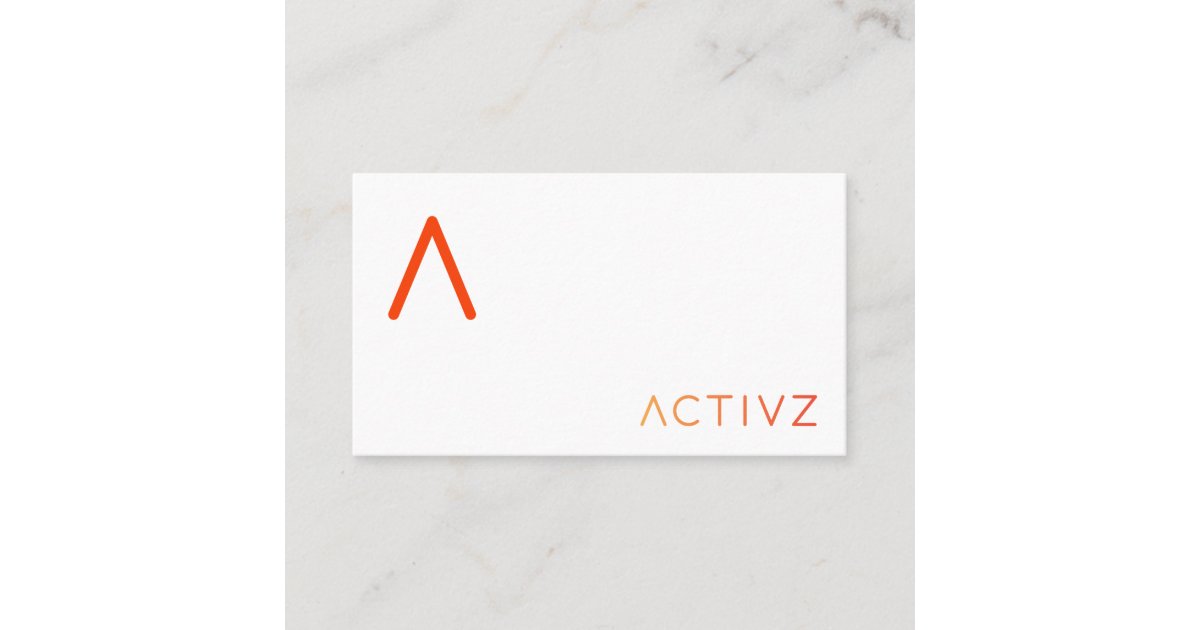 ACTIVZ Business Cards | Zazzle