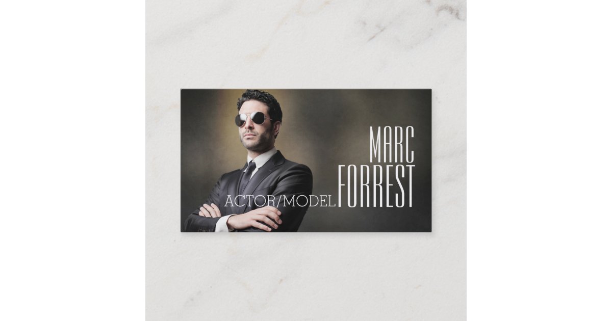 Actor Actress Model Headshot Filming Theater Business Card | Zazzle