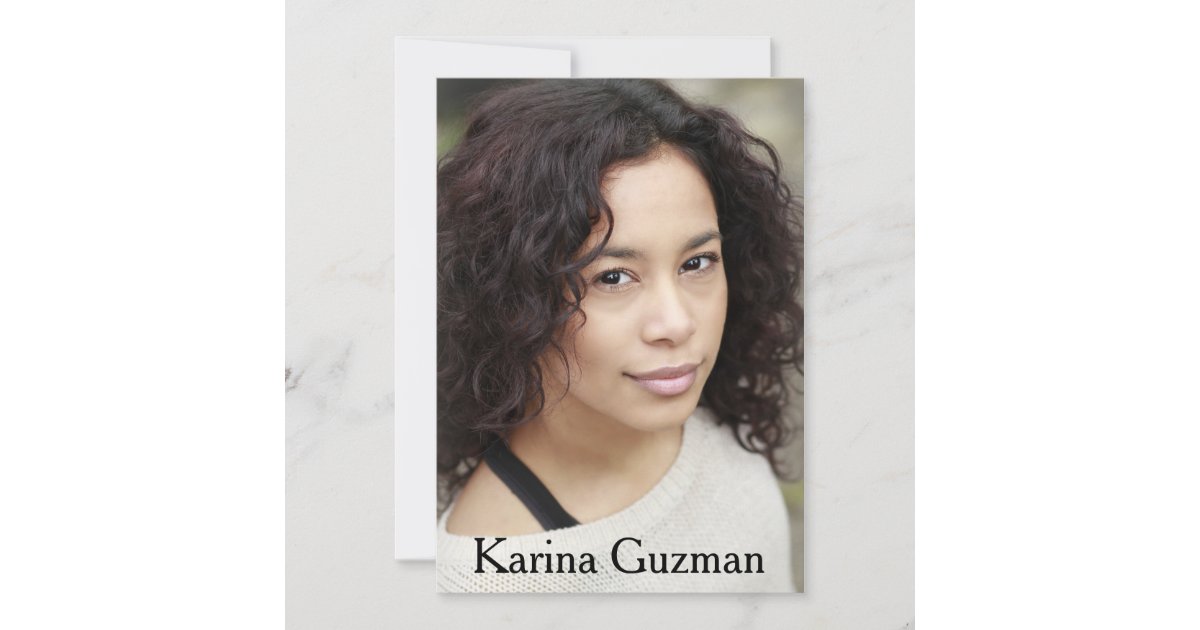 Actor Comp Cards | Zazzle