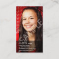 Actor Double Headshot Transparent Panel Business Card | Zazzle