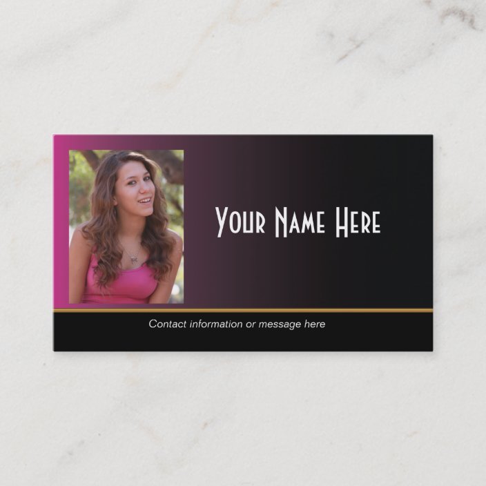Actor Headshot Business Card | Zazzle.com
