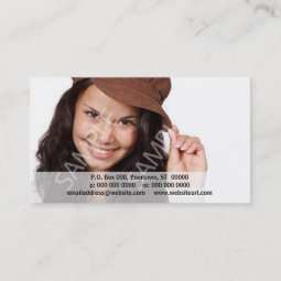 Actor Headshots White Transparent Panel Business Card | Zazzle