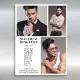 Actor Model 3 Photo Pro Comp Card Template White | Zazzle