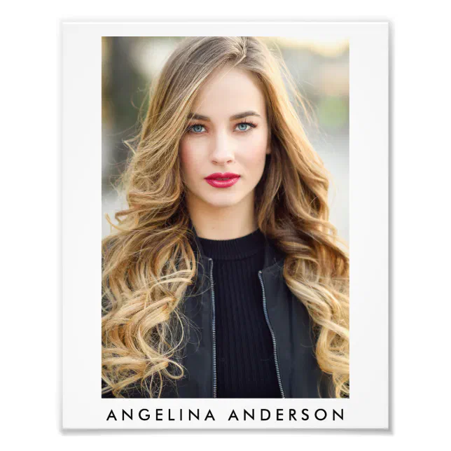 Actor Model 8 x 10 Photo Portfolio Print | Zazzle