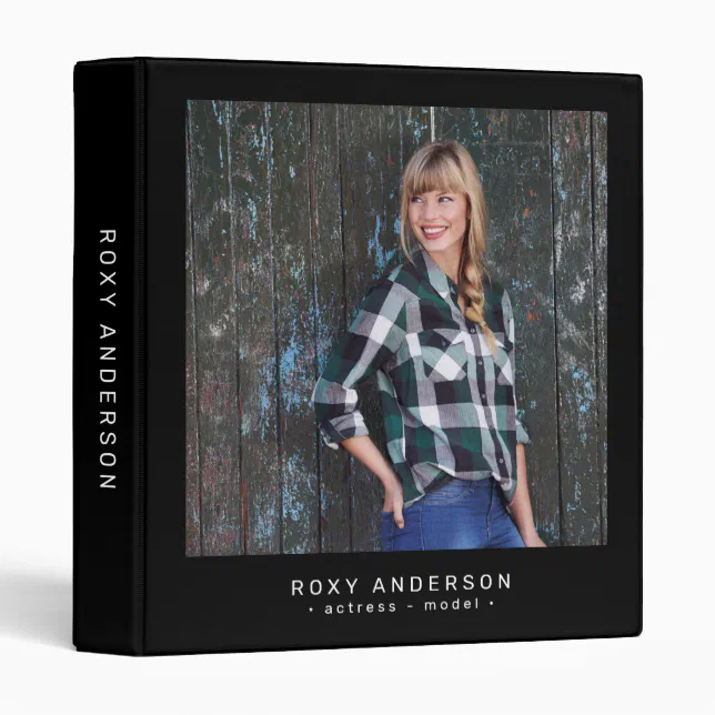 Actor Model Photo Portfolio Binder | Zazzle