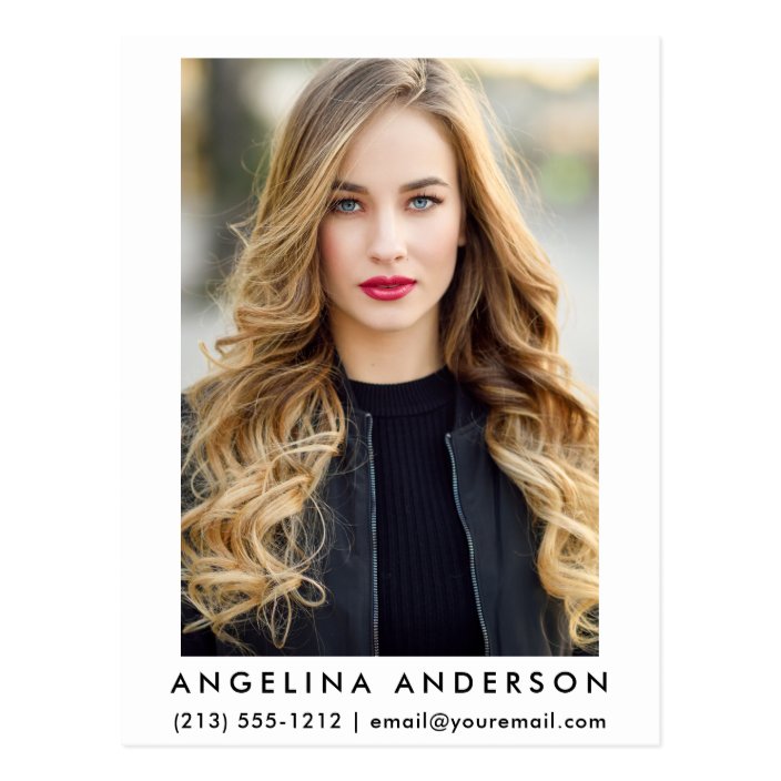 Actor Model Photo Postcard | Zazzle.com