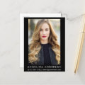 Actor Model Photo Postcard - Black | Zazzle