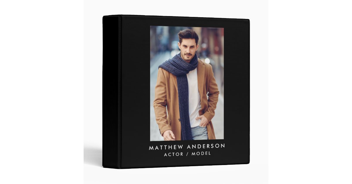 Actor Model Portfolio Binder | Zazzle