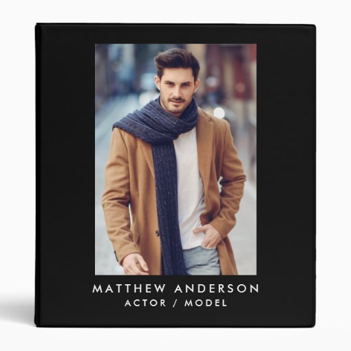 Actor Model Portfolio Binder | Zazzle