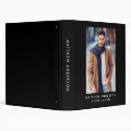 Actor Model Portfolio Binder Blk - Side Name | Zazzle