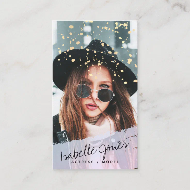 Actor Model Singer Dancer Photo Business Card | Zazzle