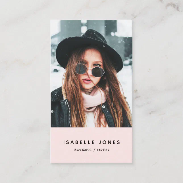 Actor Model Singer Dancer Photo Business Card | Zazzle