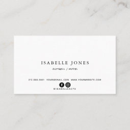 Actor Model Singer Marble Photo Business Card | Zazzle