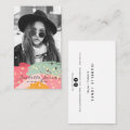 Actor Model Singer Stylish Photo Business Card | Zazzle
