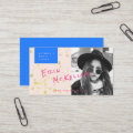 Actor Model Singer Stylish Photo Business Card | Zazzle