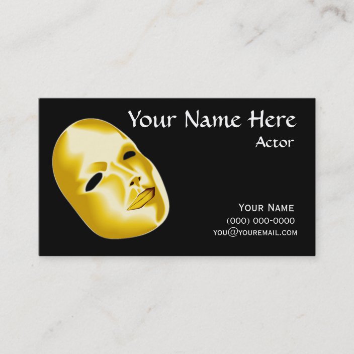 Actors business cards | Zazzle.com