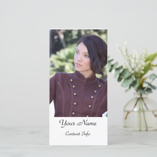 Actors Headshot Card | Zazzle