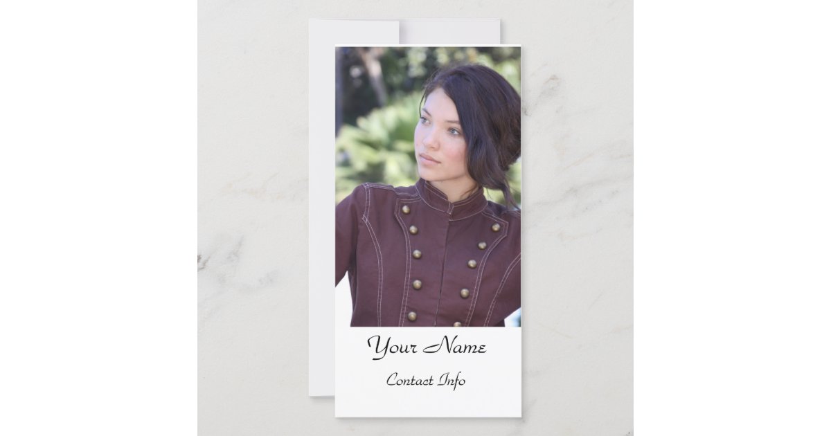 Actors Headshot Card | Zazzle