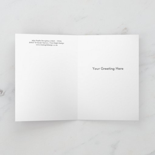 Actress Phyllis Broughton Card | Zazzle