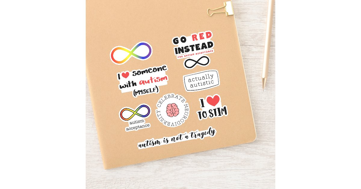 Actually Autistic Autism Positivity Sticker | Zazzle