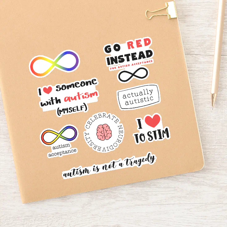 Actually Autistic Autism Positivity Sticker | Zazzle
