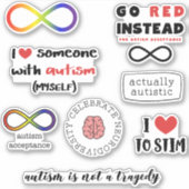 Actually Autistic Autism Positivity Sticker | Zazzle