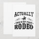 Actually This Is My First Rodeo Thank You Card | Zazzle