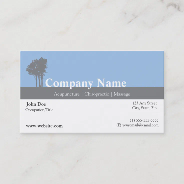 Acupuncture Business card appointment card | Zazzle