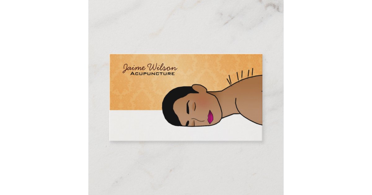 Acupuncture business cards | Zazzle